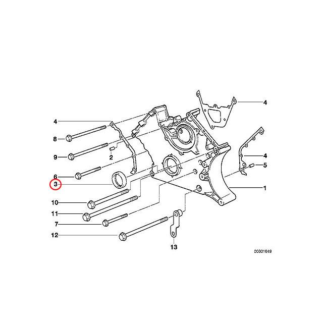 クランクシール BMW 5シリーズ E34 525i 530i 540i M5 H25 HE30 HE40 M5H : 11141275466 ...