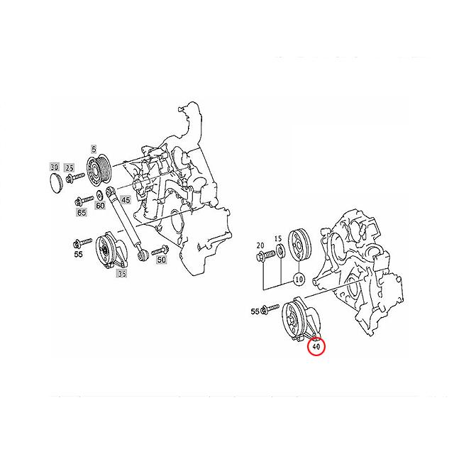 Mercedes-Benz 純正品 テンショナー メルセデスベンツ Cクラス W203 C32AMG コンプレッサー : セントピア ...