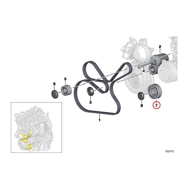 アイドラープーリー BMW E82 E87 E88 E90 E91 E92 E93 Z4(E89) N43(直4) N54(直6)エンジン :11287556251:セントピア ショッピング ...