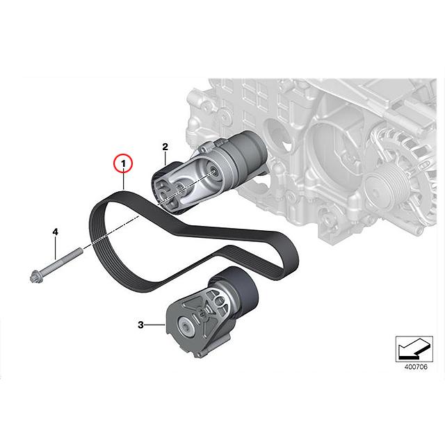 ファンベルト BMW 5シリーズ F10 Hybrid5 FZ35 N55 直6エンジン :11287604937-ed02:セントピア ...