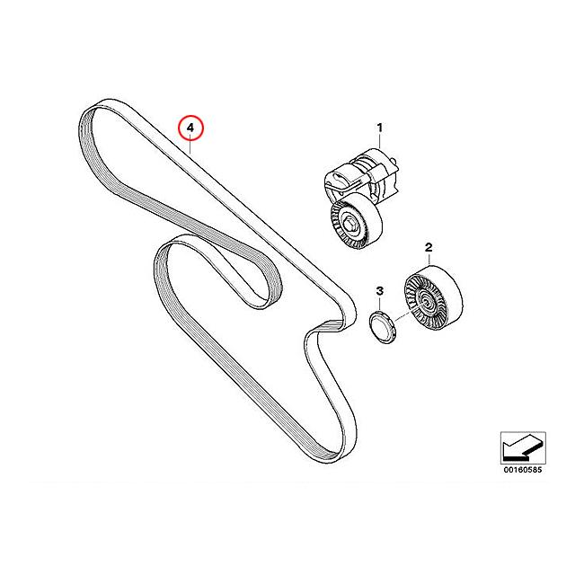 BMW ファンベルト E82 E87 E88 E90 E91 E92 N43 直4エンジン : セントピア ショッピングストア - 通販 - Yahoo!ショッピング