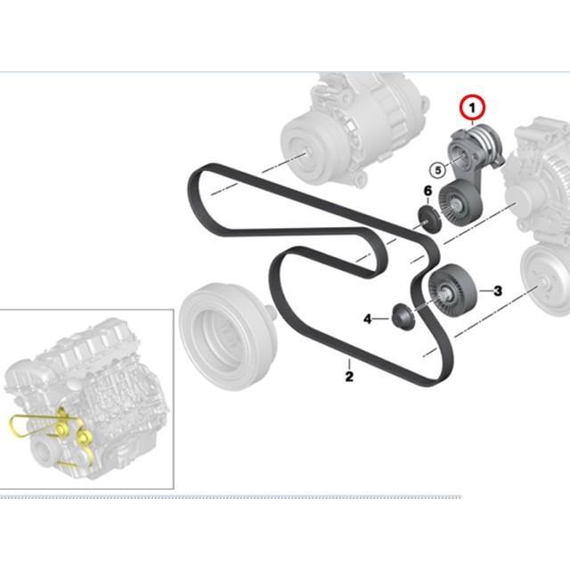 オルタネーターベルト用 ベルトテンショナー BMW E87 E90 E91 E92 E60 E61 E63 X1(E84) X3(E83) X5(E70) Z4(E85) Z4(E86) Z4 ...