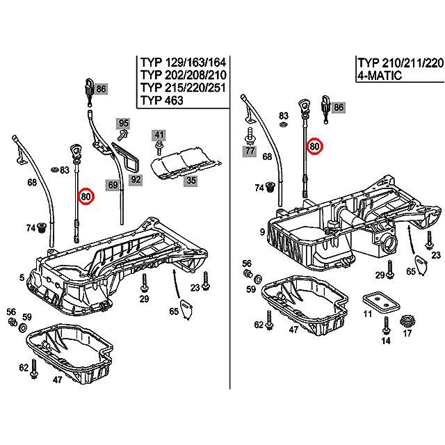 純正 エンジンオイル レベルゲージ メルセデスベンツ SLクラス R129 SL500 :1130100072-ed04:セントピア ...