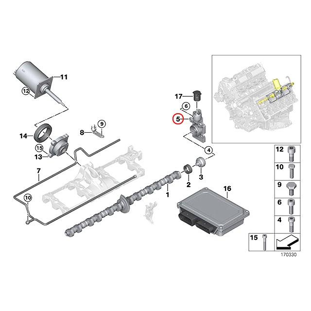 BMW エキセントリックシャフトセンサー E60 E61 E63 E64 E65 E66 X5(E53) X5(E70) N62(V8) N73(V12)エンジン : セントピア ショッピング ...