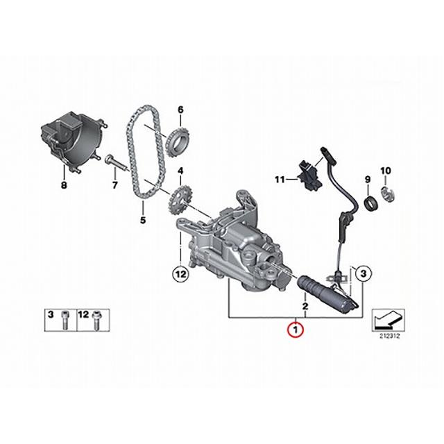 MINI（ミニ） オイルポンプ ソレノイドバルブ R55 R56 R57 R58 R59 R60 R61 クーパー クーパーS ジョンクーパー ...