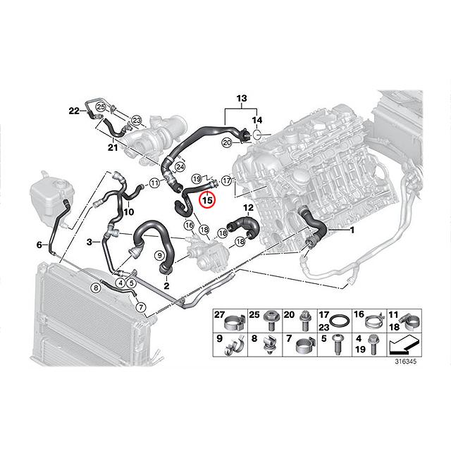 BMW ウォーターホース E82 E90 E91 E92 E93 : セントピア ショッピングストア - 通販 - Yahoo!ショッピング