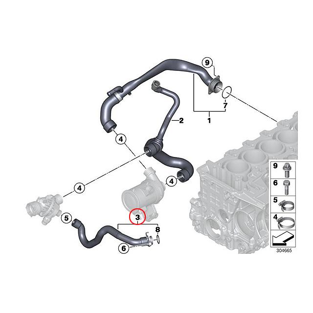 BMW ウォーターホース BMW F20 F22 F31 F32 F33 F34 F36 : セントピア ショッピングストア - 通販 ...