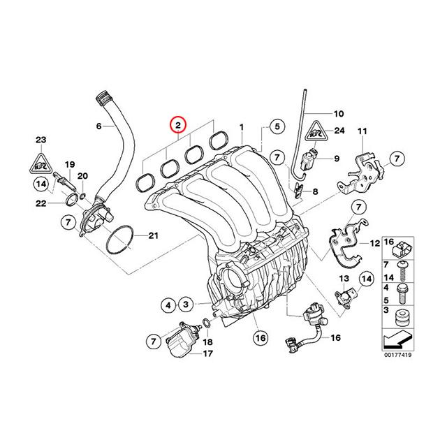インテークマニホールド ガスケット セット BMW E82 E87 E88 E90 E91 E92 N43 直4エンジン : 11617546983 : セントピア ショッピングストア ...
