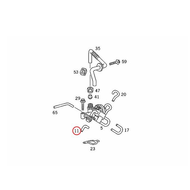 Mercedes-Benz 純正品 ブレーキブースター バキュームホース メルセデスベンツ R230 W124 W140 W168 W169 ...
