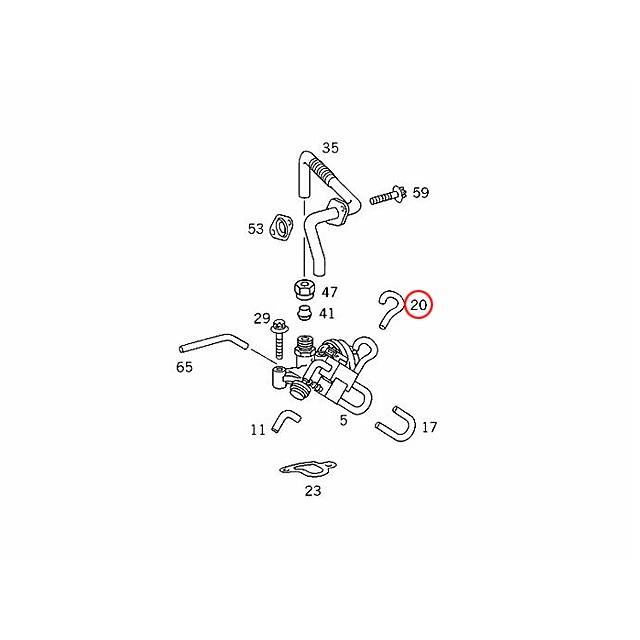 純正 ブレーキブースター バキュームホース メルセデスベンツ CLSクラス W218 CLS220D :1170780581-ed09:セント ...