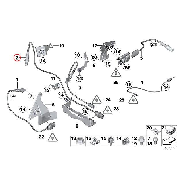 BMW O2センサー ラムダセンサー 1シリーズ E82 E87 E88 116i 120i UC20 UD20 UE16 UM20 ...