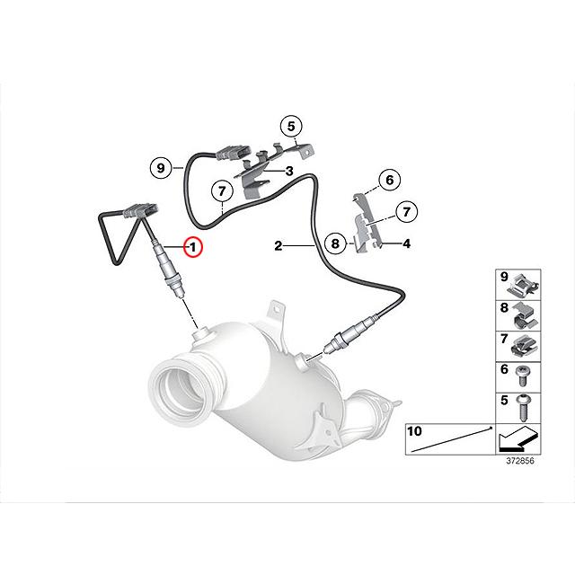 O2センサー BMW 5シリーズ F10 F11 535i FR35 MU35 : 11787589476-ed01 : セントピア ...