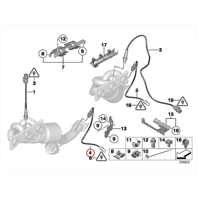 BMW O2センサー ラムダセンサー 6シリーズ F12 F13 650i LZ44 YP44 LX44C YM44C : セントピア ...