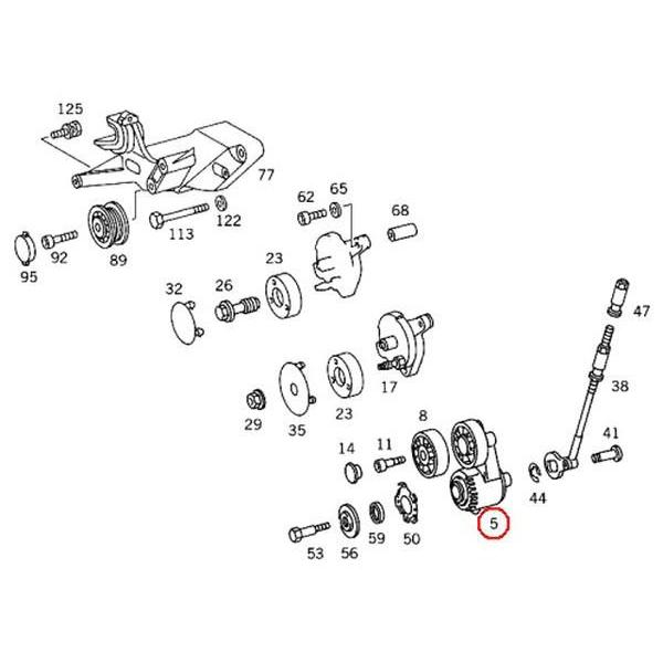 ベルトテンショナー メルセデスベンツ SLクラス R129 500SL M119 V8前期エンジン :1192000270-ed02:セント ...