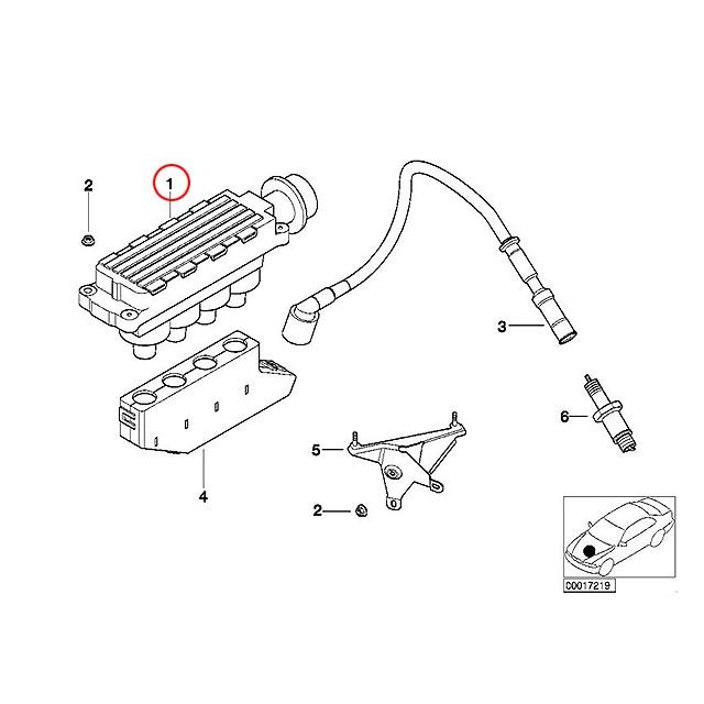 BMW イグニッションコイル BMW 3シリーズ E46 318Ci 318i AL19 M43 直4エンジン : セントピア ショッピング ...
