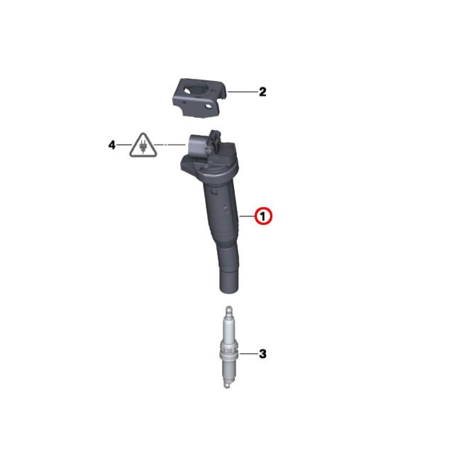 BMW イグニッションコイル 1シリーズ E82 E87 E88 116i 120i UC20 UD20 UE16 UM20 N43B20A ...