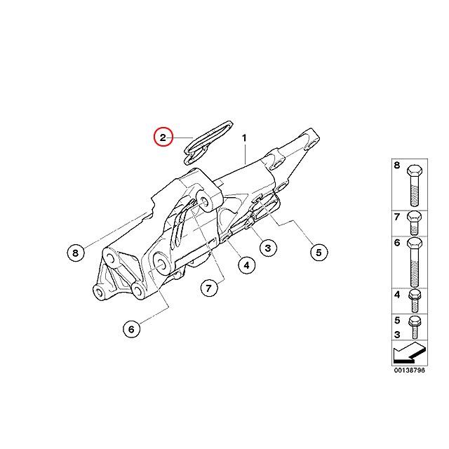 オルタネーター ブラケット ガスケット BMW X5シリーズ E70 4.8i FE48 : 12317507808-ed05 : セントピア ...