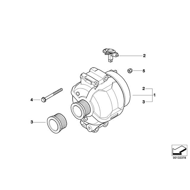 BMW オルタネーター 14V 140A E87 E88 E46 E90 E91 E92 X1(E84) : セントピア ショッピングストア - 通販 - Yahoo!ショッピング