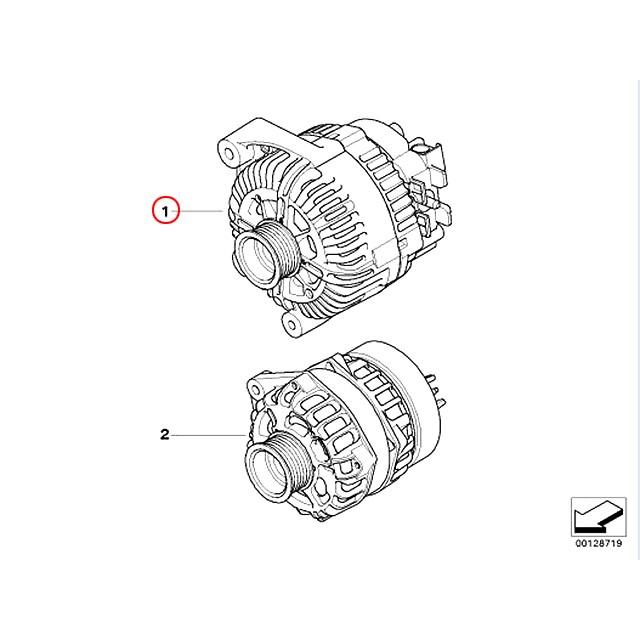 BMW オルタネーター 170A X5シリーズ E53 4.4i 4.8is FA48 FB44N : セントピア ショッピングストア ...