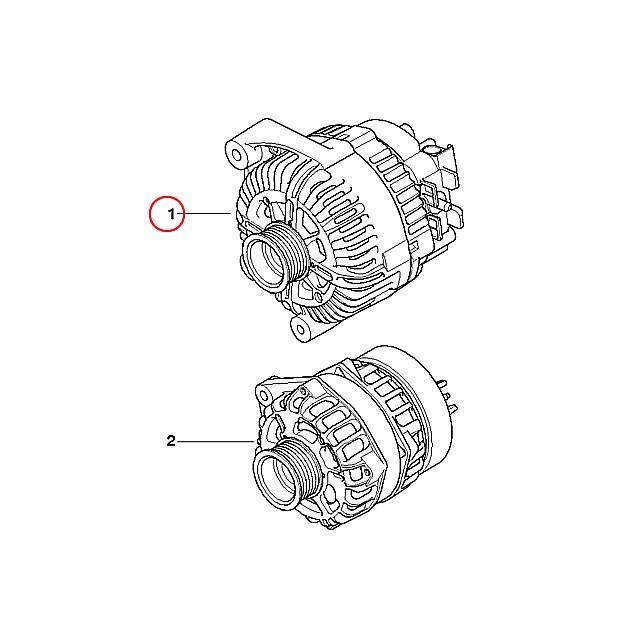 BMW オルタネーター 14V 180A 6シリーズ E63 E64 650i EH48 EK48 N62 V8エンジン : セントピア ...