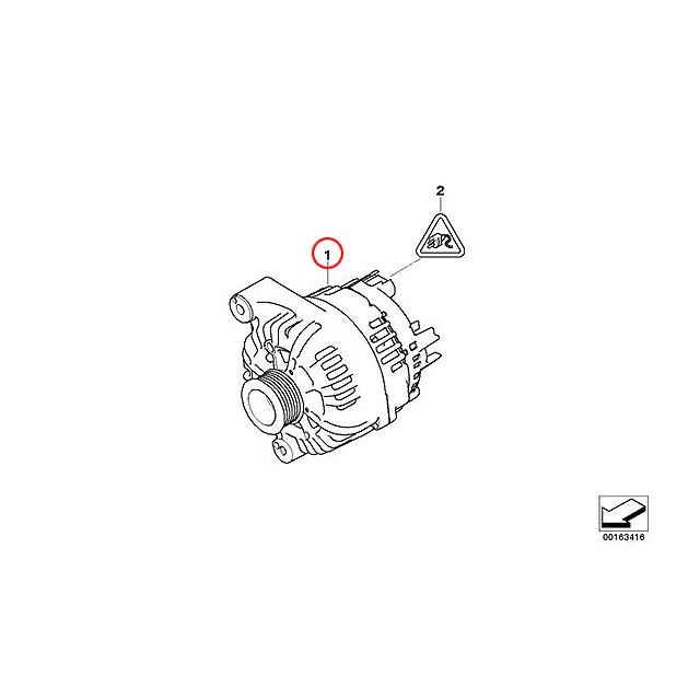BMW オルタネーター 155A E60 E61 E63 E87 E90 E91 Z4(E85) Z4(E86 : セントピア ショッピングストア - 通販 - Yahoo!ショッピング