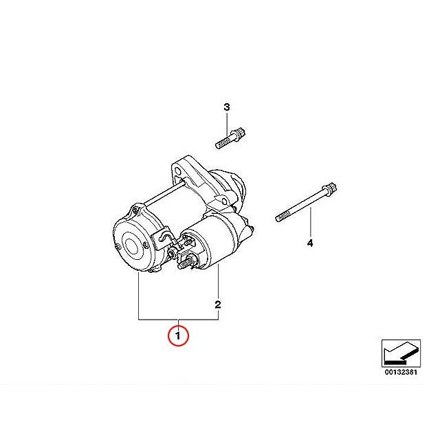 BMW セルモーター スターター 3シリーズ E90 E91 E92 320i VA20 VR20 WA20 N46 直4エンジン : セント ...