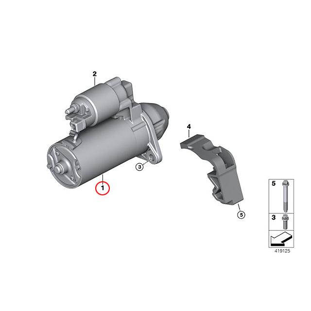 セルモーター BMW 7シリーズ F01 F02 740i 740Li YA30 YE30 :12417631559-ed08:セントピア ...