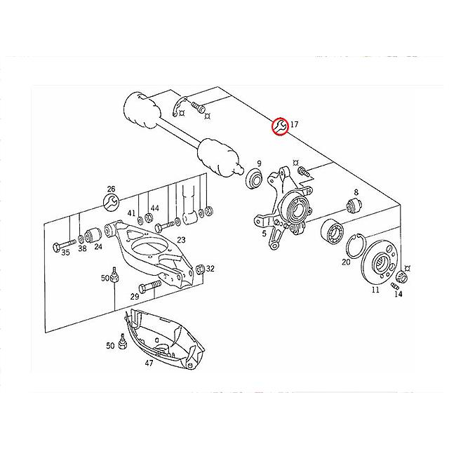 Mercedes-Benz（メルセデス・ベンツ） ホイール ハブベアリング フロント 左右共通(1個) ミディアムクラス W124 220TE ...