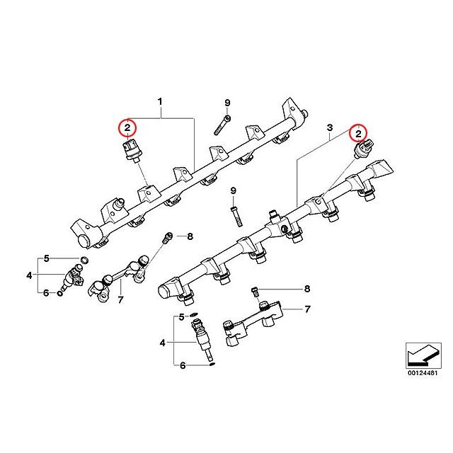 BMW フューエルプレッシャーセンサー 燃圧センサー 7シリーズ E66 760Li GN60 : セントピア ショッピングストア - 通販 ...