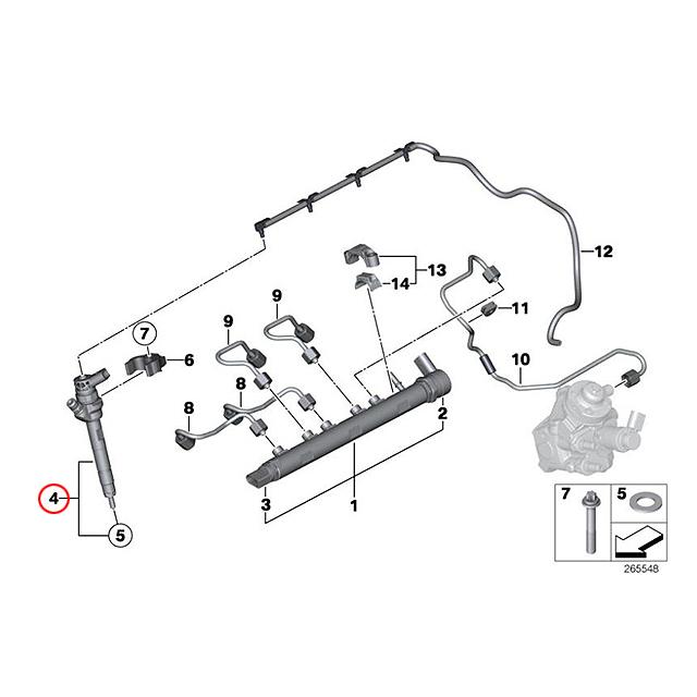 BMW BOSCH製 インジェクター BMW F30 F31 F10 F11 X3(F25) X5(F15) : セントピア ショッピング ...