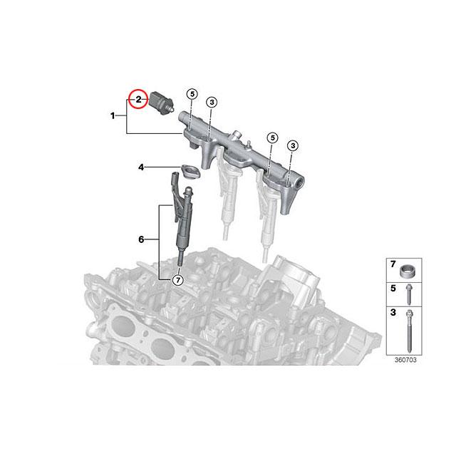 BMW フューエル プレッシャーセンサー 2シリーズ F45 F46 218i 220i 225i 2A15 2A20 2D20 : セント ...