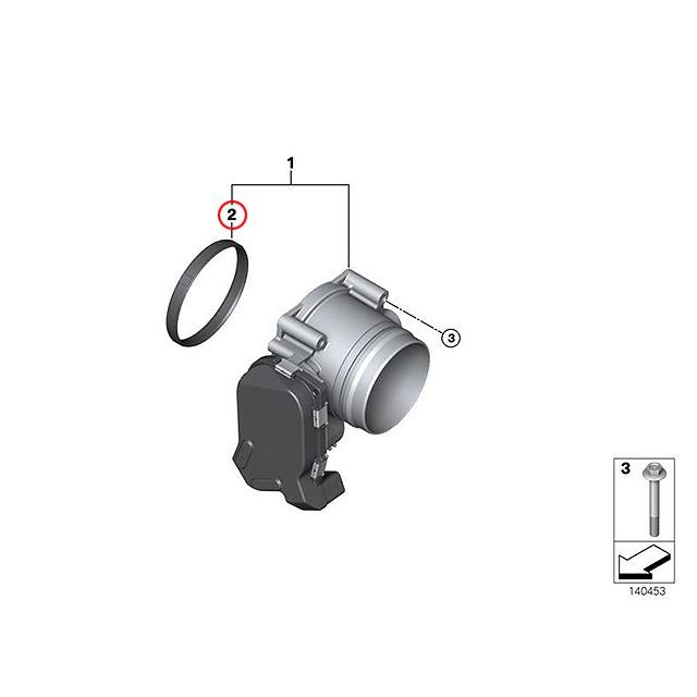 BMW 純正品 スロットルボディガスケット Z4シリーズ E85 2.5i 3.0si BU25 BU30 / E86 DU30 : セント ...