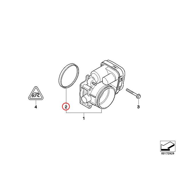 BMW スロットルボディ ガスケット E82 E87 E88 E90 E91 E92 F07 F10 F11 F15 F26 F30 F31 ...