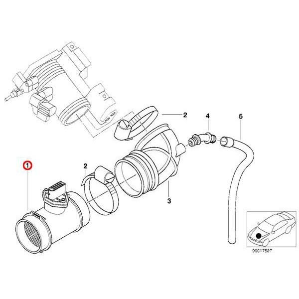 BMW エアマスセンサー 3シリーズ E46 318Ci 318i AL19 M43 直4エンジン : セントピア ショッピングストア ...