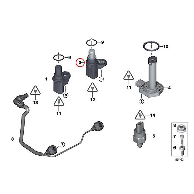 BMW クランク角センサー クランクポジションセンサー E53 E60 E61 E63 E64 E65 E66 N62(V8)エンジン : セントピア ショッピングストア - 通販 ...