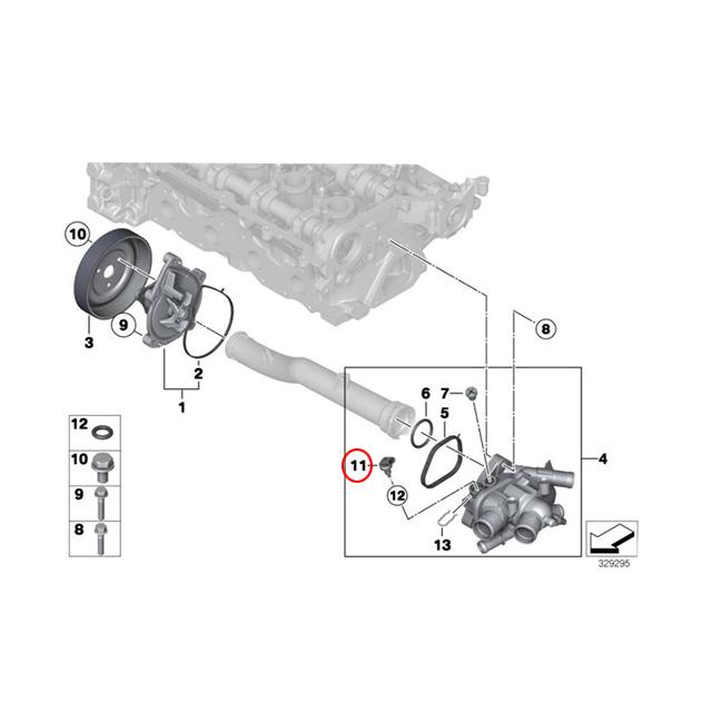 MINI 水温センサー MINI(ミニ) R55 クーパー クーパーS ZF16 ZG16 Cooper CooperS : セントピア ...