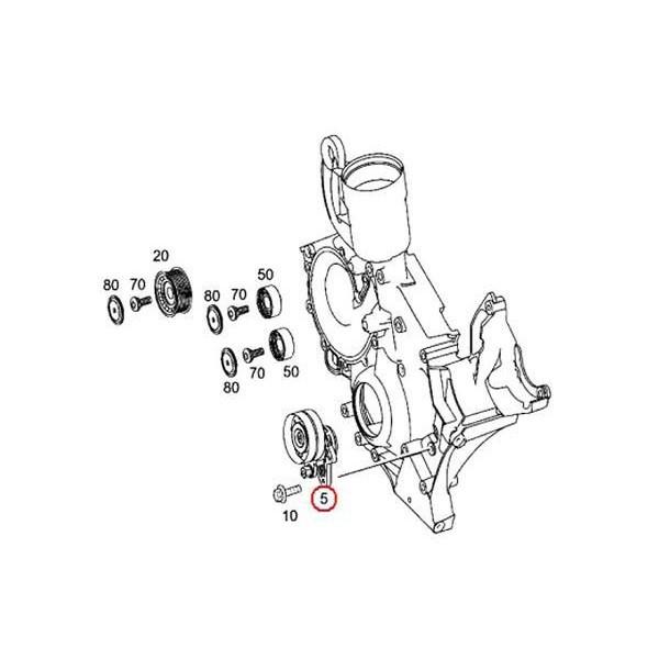 Mercedes-Benz ベルトテンショナー メルセデス ベンツ W215 W216 W463 R230 W220 W221 W222 ...