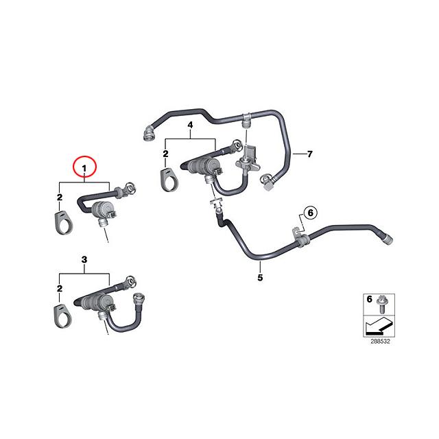 タンクベントバルブ パイプ付 BMW E82 E90 E91 E92 E93 F20 F22 F31 F34 F32 F33 : 13907636153 : セントピア ショッピングストア ...