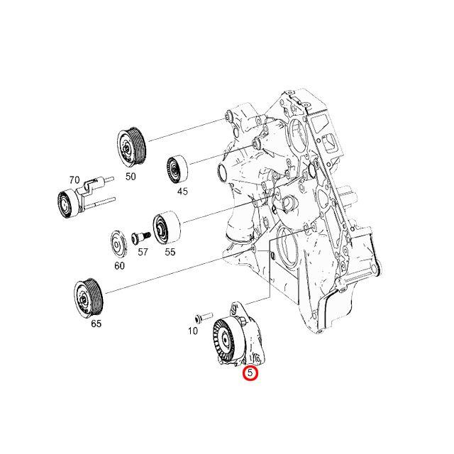 ベルトテンショナー メルセデスベンツ CLKクラス W209 CLK63AMG M156 V8エンジン :1562000570-ed01 ...