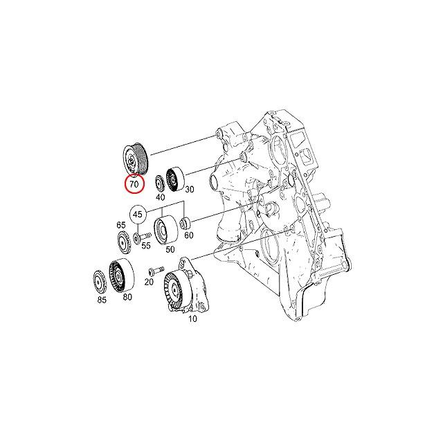 アイドラープーリー メルセデスベンツ Eクラス W211 E63AMG M156 V8エンジン : 1562020619-ed05 : セント ...