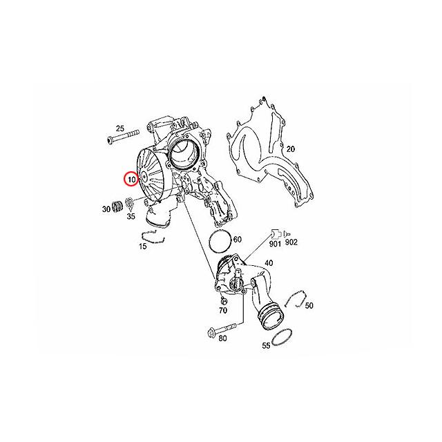 Mercedes-Benz ウォーターポンプ メルセデスベンツ SLクラス R231 SL63AMG : セントピア ショッピングストア ...