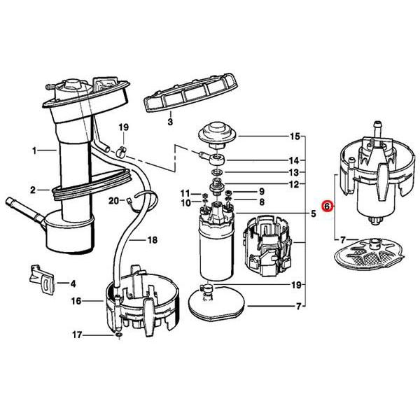 BMW 燃料ポンプ 5シリーズ E34 518g 518i 520i 525i 525ix 530i 535i M5_3.6 M5_3.8 ...