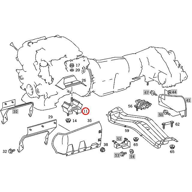 Mercedes-Benz エンジンマウント ブッシュ フロント メルセデスベンツ MLクラス W163 ML270 CDI ML320 ...