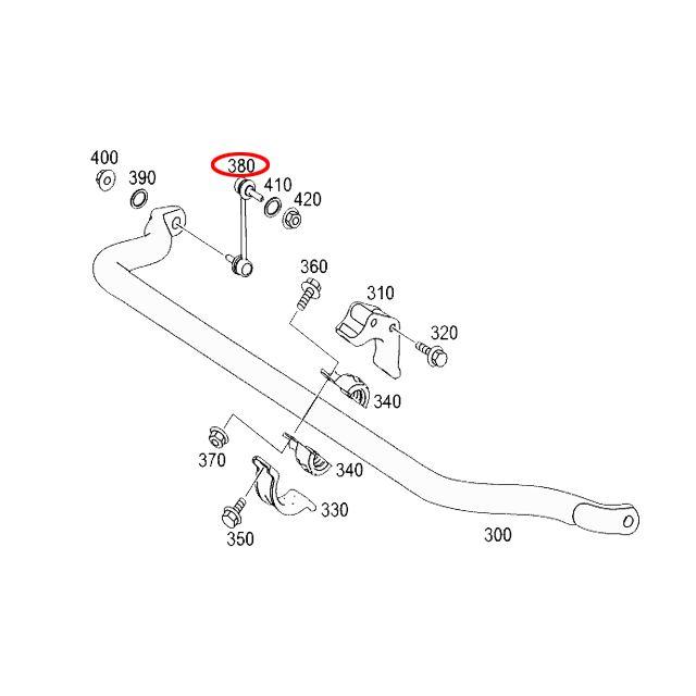 Mercedes-Benz スタビリンクロッド フロント 左右セット メルセデスベンツ Rクラス W251 R350 R500 R550 ...