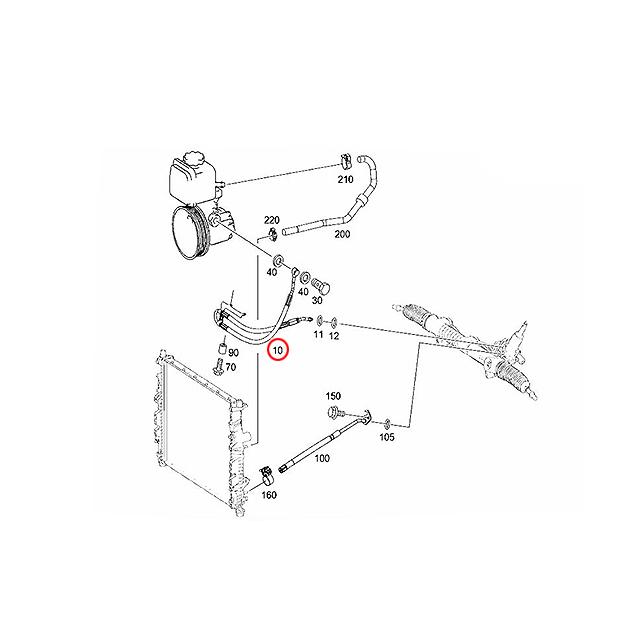 Mercedes-Benz 純正品 パワステ高圧ホース メルセデスベンツ GLクラス X164 GL550 : セントピア ショッピングストア ...