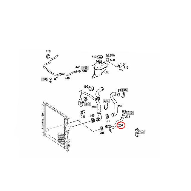 ラジエター ロアホース メルセデスベンツ GLクラス X164 GL550 :1645004875:セントピア ショッピングストア - 通販 ...