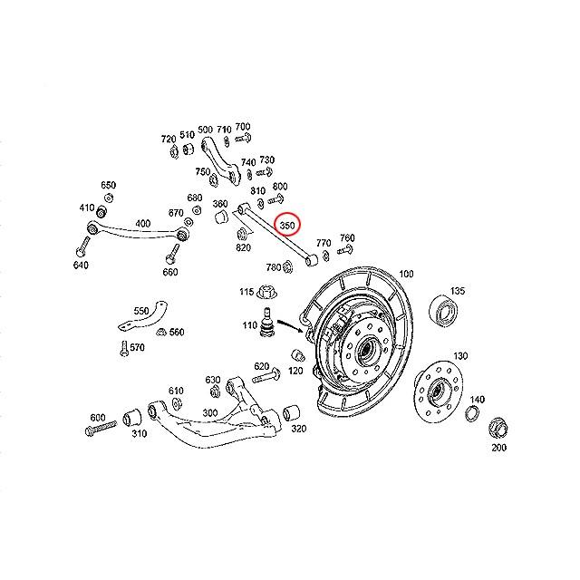 Mercedes-Benz タイロッド リア 左右共通(1本) メルセデスベンツ M/GLクラス W164 ML350 ML350D ...