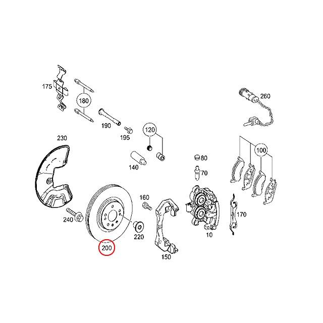 Mercedes-Benz ブレーキローター フロント 左右セット メルセデスベンツ W166 X166 : セントピア ショッピングストア ...