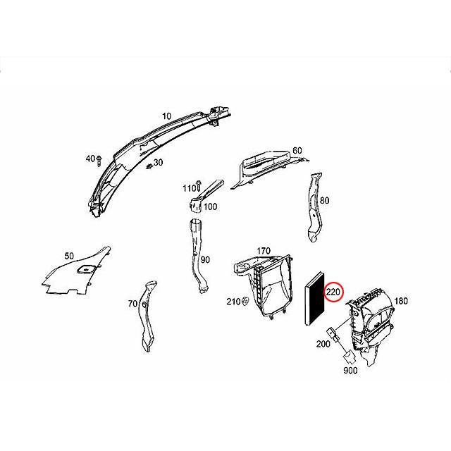 Mercedes-Benz 外気用 エアコンフィルター メルセデスベンツ Mクラス W166 ML350 ML350D ML63AMG ...