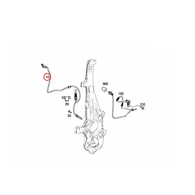 Mercedes-Benz ABSセンサー フロント 左右共通(片側) メルセデスベンツ M/GLクラス W166 GLE350D ML350 ...